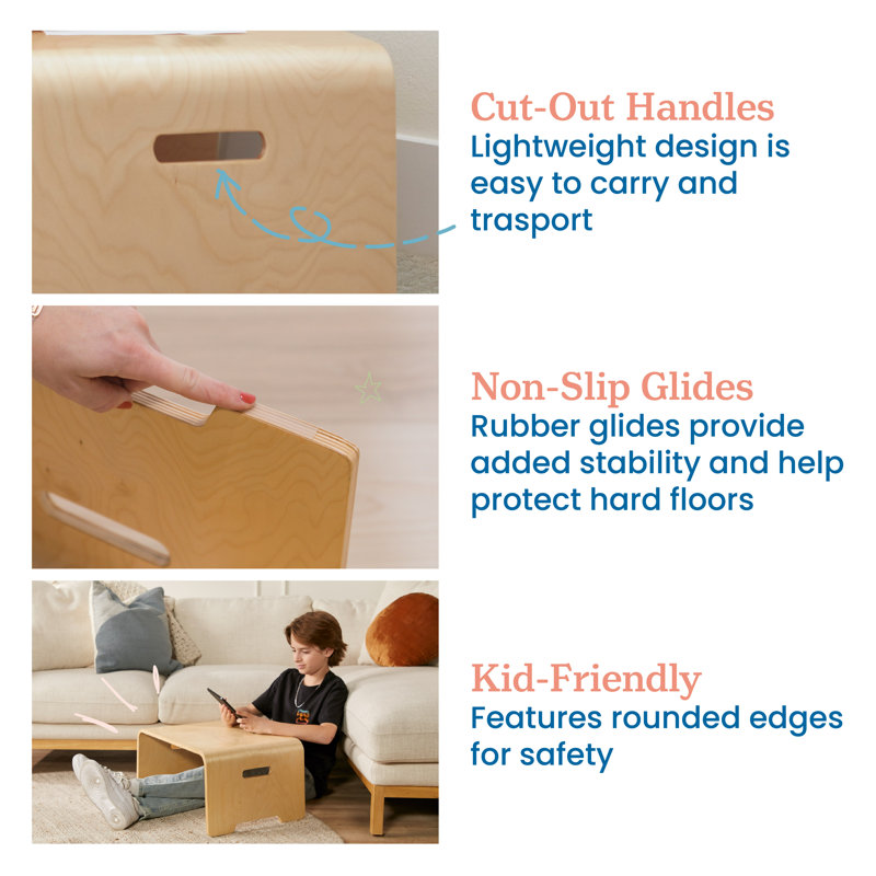 ECR4Kids Bentwood Lap Desk with Handles Activity Table Wayfair